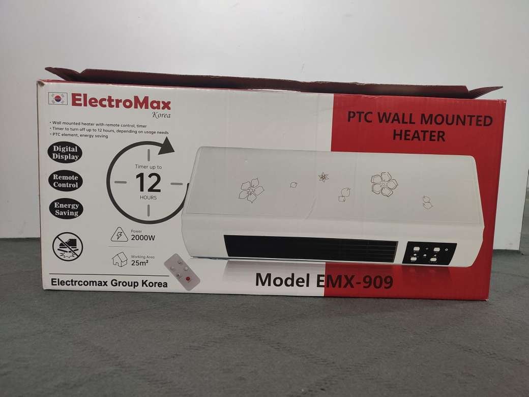 Electromax 908 Wall Mounted Heater, - jamjammart